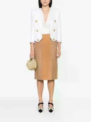 Balmain Textured Blazer - White