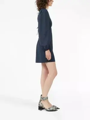 GANNI Long-sleeved Open-back Minidress