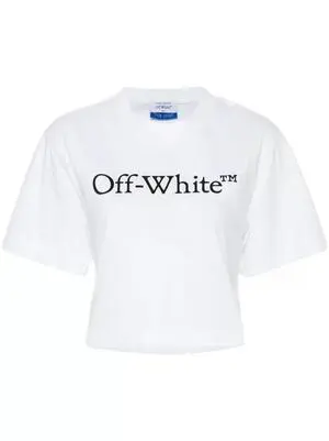 Off-White Logo-print Cropped T-shirt