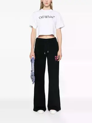 Off-White Logo-print Cropped T-shirt