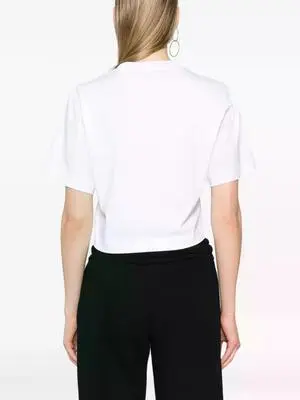 Off-White Logo-print Cropped T-shirt