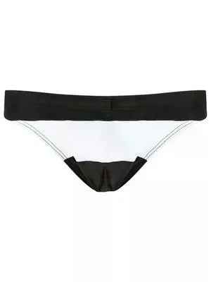 AMIR SLAMA Bicolor Swim Trunks - Black