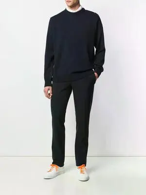 Paul & Shark Virgin Wool Round-neck Sweater
