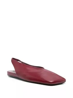 JIL SANDER Leather Ballet Flats