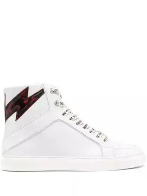 Zadig&Voltaire High Flash Leather Sneakers