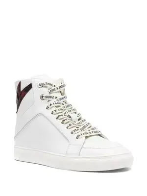 Zadig&Voltaire High Flash Leather Sneakers