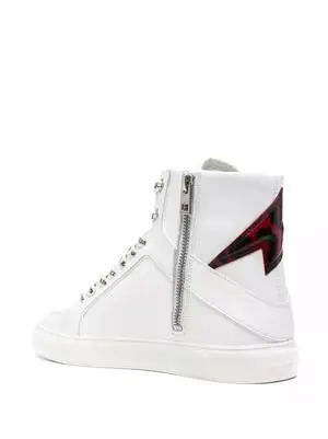 Zadig&Voltaire High Flash Leather Sneakers