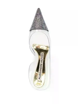 Alexandre Vauthier Amber Ghost 100mm Stiletto Pumps - White