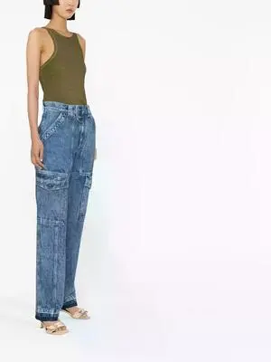 MARANT ETOILE Vayoneo Cargo Jeans - Blue