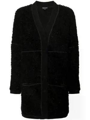 Giorgio Armani Long Bouclé Cardigan-coat
