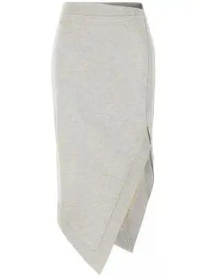 Attico Mélange-effect Midi Skirt