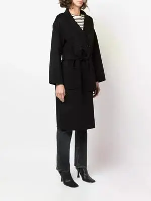 ANINE BING Belted Double-breasted Coat