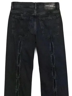 PURPLE BRAND Cut-out Flared Jeans