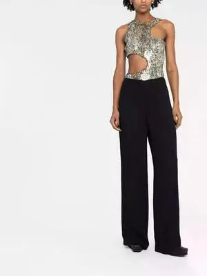 Stella McCartney High-waisted Flared Trousers - Black