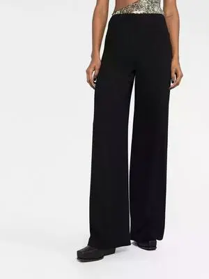 Stella McCartney High-waisted Flared Trousers - Black