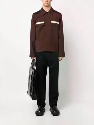 LANVIN Straight-leg Pleated Wool Trousers