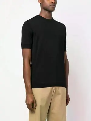 GOES BOTANICAL Merino Wool Crew-neck T-shirt - Black