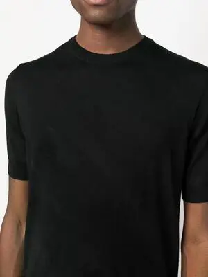 GOES BOTANICAL Merino Wool Crew-neck T-shirt - Black