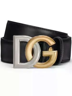 Dolce & Gabbana Gold Tone Belts For Men