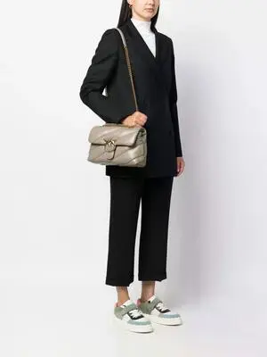Pinko Classic Love Puff Shoulder Bag - Brown