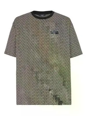 Balmain Monogram-jacquard T-shirt