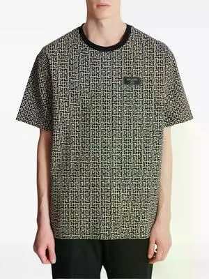 Balmain Monogram-jacquard T-shirt