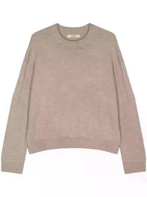Zadig&Voltaire Logo-print Merino Wool Jumper - Neutrals