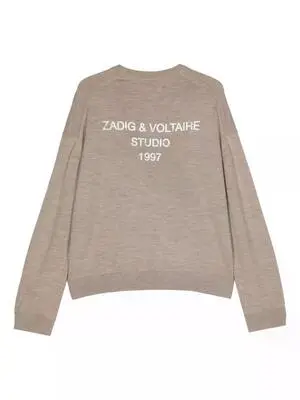 Zadig&Voltaire Logo-print Merino Wool Jumper