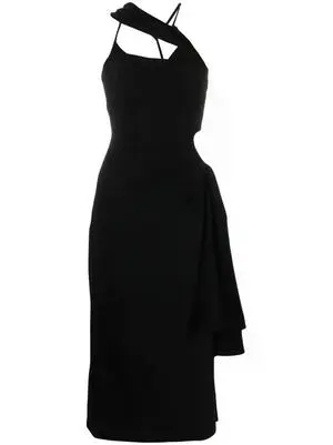 Jacquemus Abanada Draped Asymmetric Dress