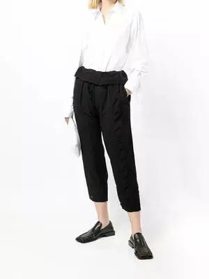 Y’s Cropped Paperbag-waist Culottes