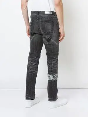 GOD'S MASTERFUL CHILDREN Ripped Paisley Insert Jeans