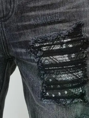 GOD'S MASTERFUL CHILDREN Ripped Paisley Insert Jeans