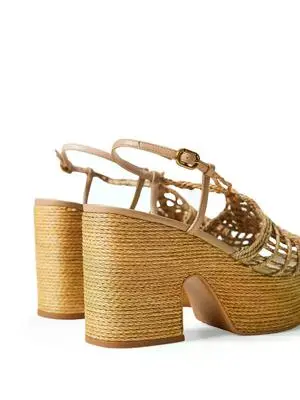TWINSET 100mm Woven Espadrilles
