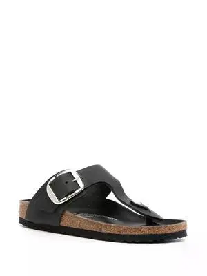 BIRKENSTOCK Gizeh Big Buckle Thong Sandals - Black
