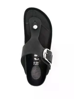 BIRKENSTOCK Gizeh Big Buckle Thong Sandals - Black