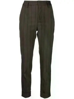DONDUP Striped Cropped Trousers