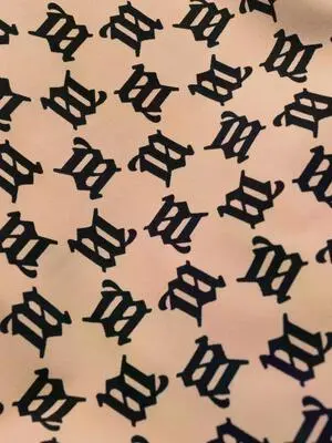 MISBHV Criss-cross Monogram-print Thong Swimsuit