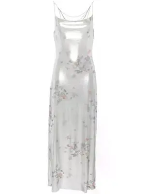MARGHERITA MACCAPANI Ita Laminated Maxi Dress