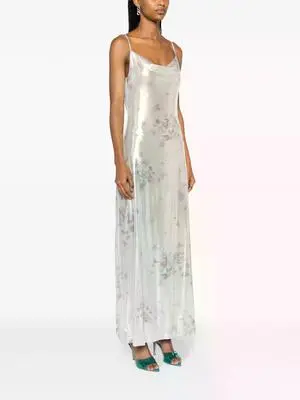 MARGHERITA MACCAPANI Ita Laminated Maxi Dress