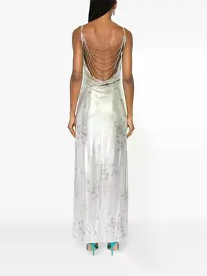 MARGHERITA MACCAPANI Ita Laminated Maxi Dress