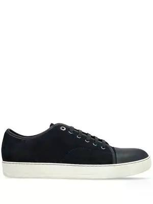 LANVIN Suede Lace-up Sneakers - Blue