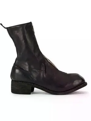 Guidi Front Zip Ankle Boots