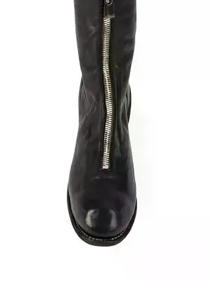 Guidi Front Zip Ankle Boots