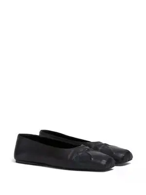 Marni Leather Ballerina Shoes - Black