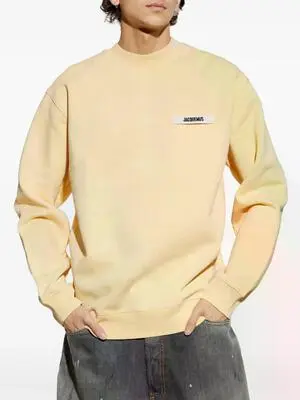 Jacquemus Logo-patch Sweatshirt - Neutrals