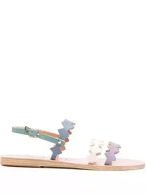 ANCIENT GREEK SANDALS Leather Double-strap Sandals