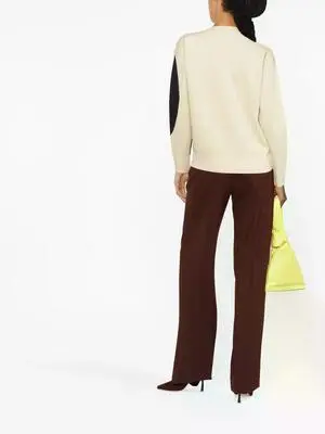 Tory Burch Two-tone Crew-neck Jumper