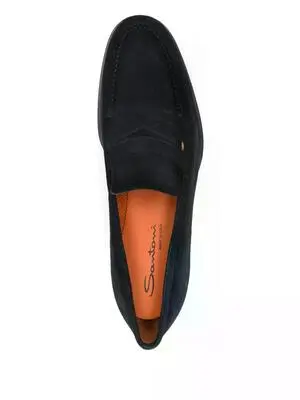 Santoni Suede Loafers