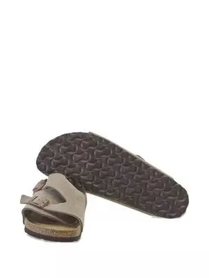 BIRKENSTOCK Zürich Buckled Suede Sandals - Neutrals