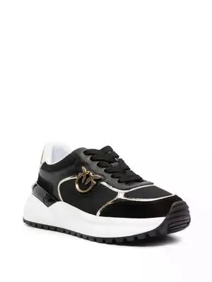 Pinko Love Birds Leather Sneakers
